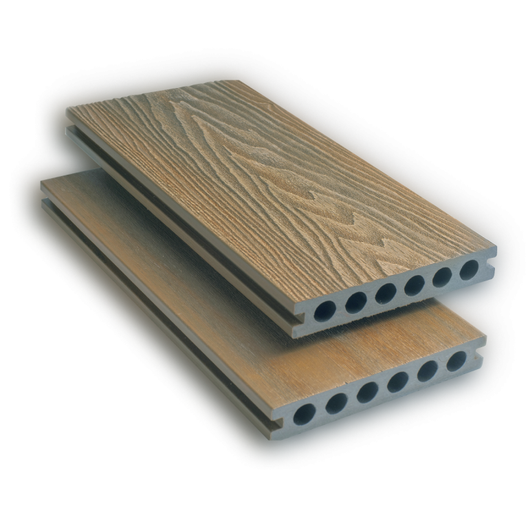 Golden Teak Composite Decking Boards - OnlyDecking